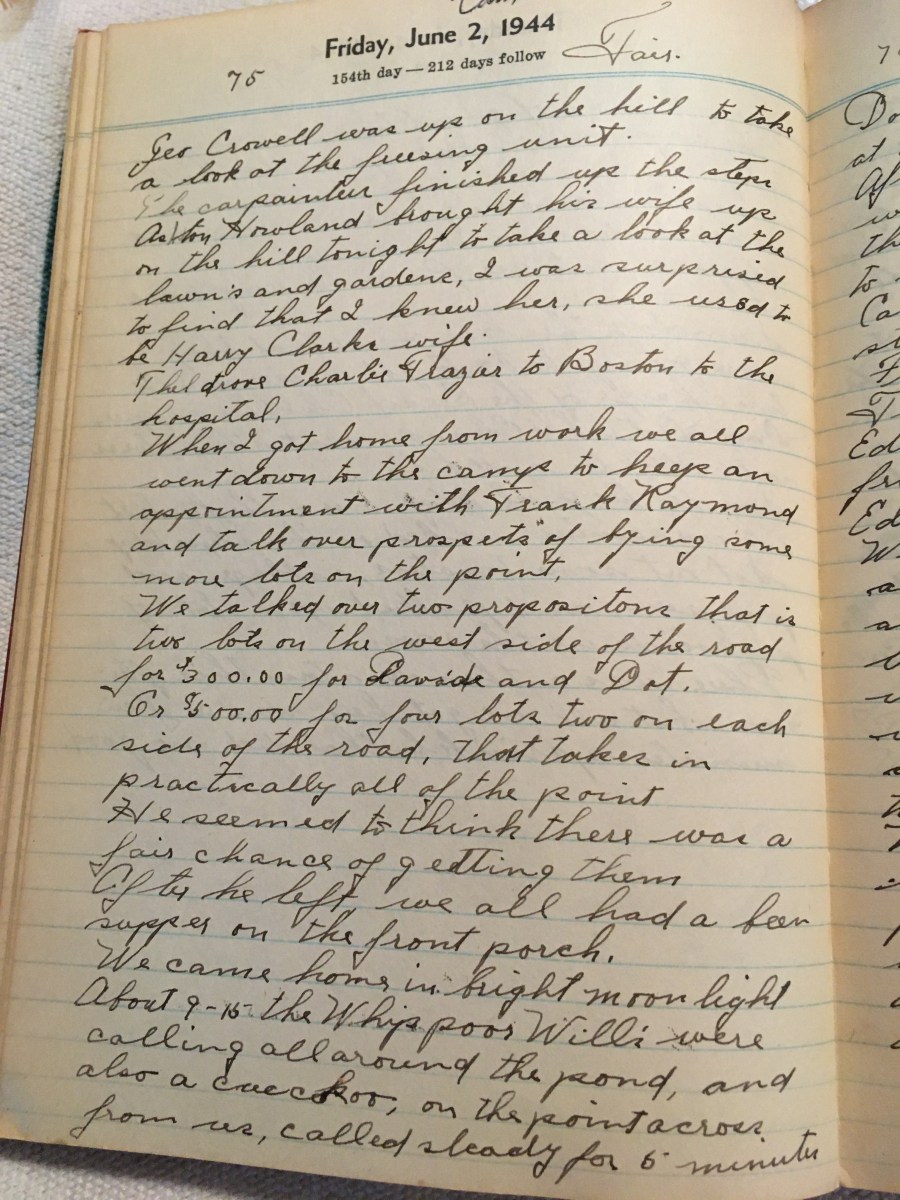 Friday June 2, 1944 – Arrowheads Up the Hill