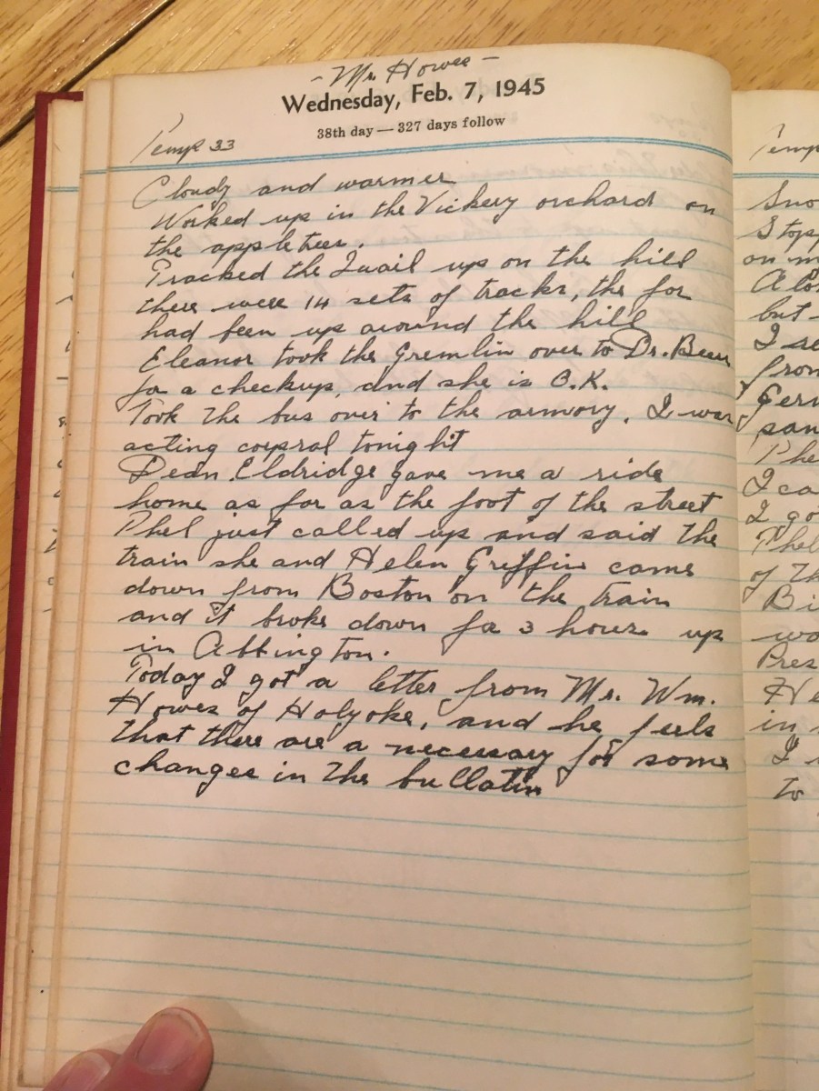 Wednesday, Feb. 7, 1945 – Arrowheads Up the Hill