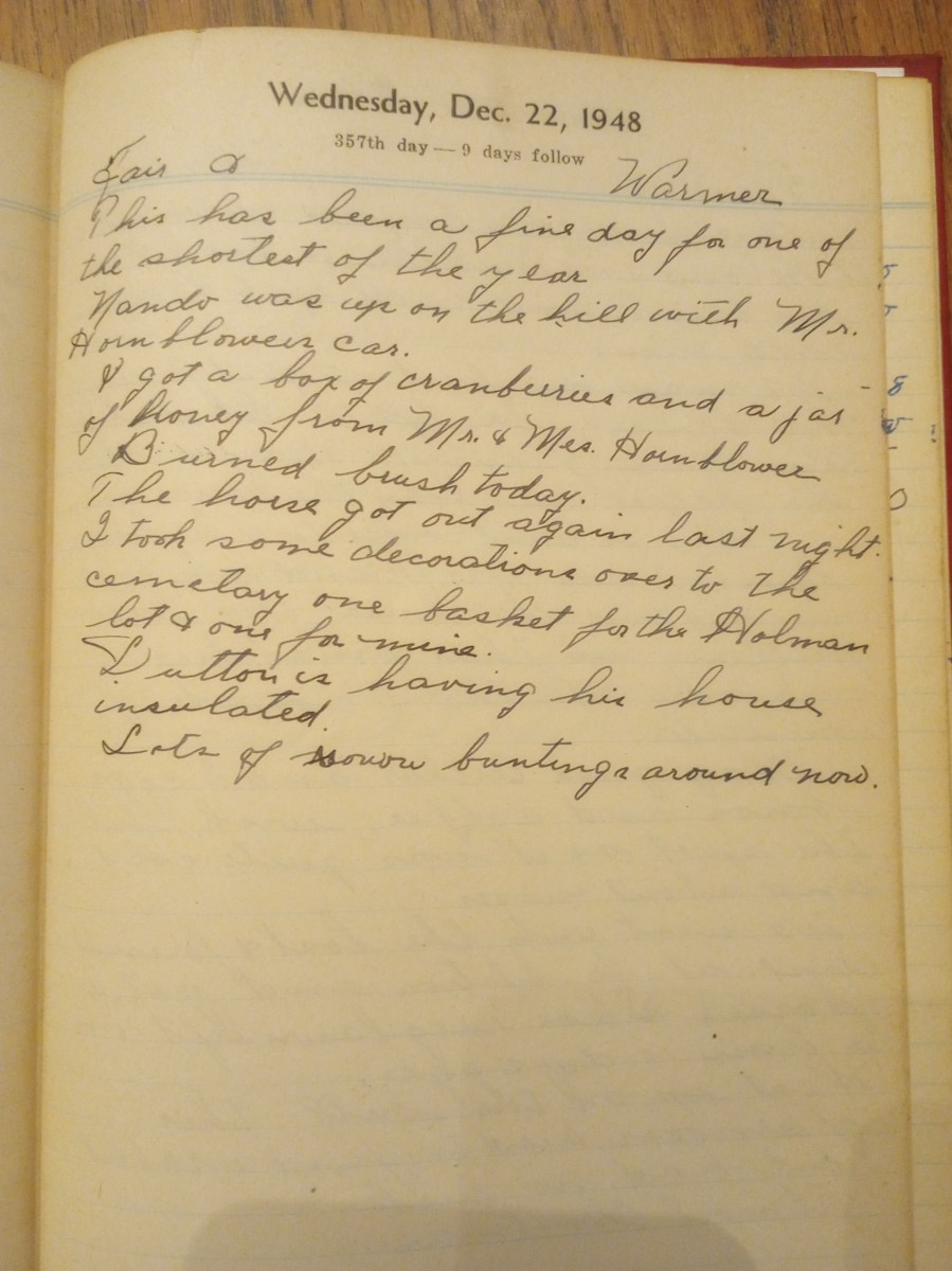 Wednesday, Dec. 22, 1948 – Arrowheads Up the Hill